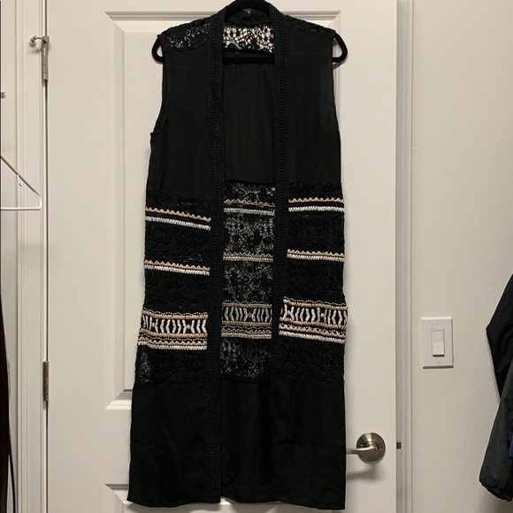 Soft Surroundings | Tops | Nwt Black Kimono Topper The Design Sangrah ...